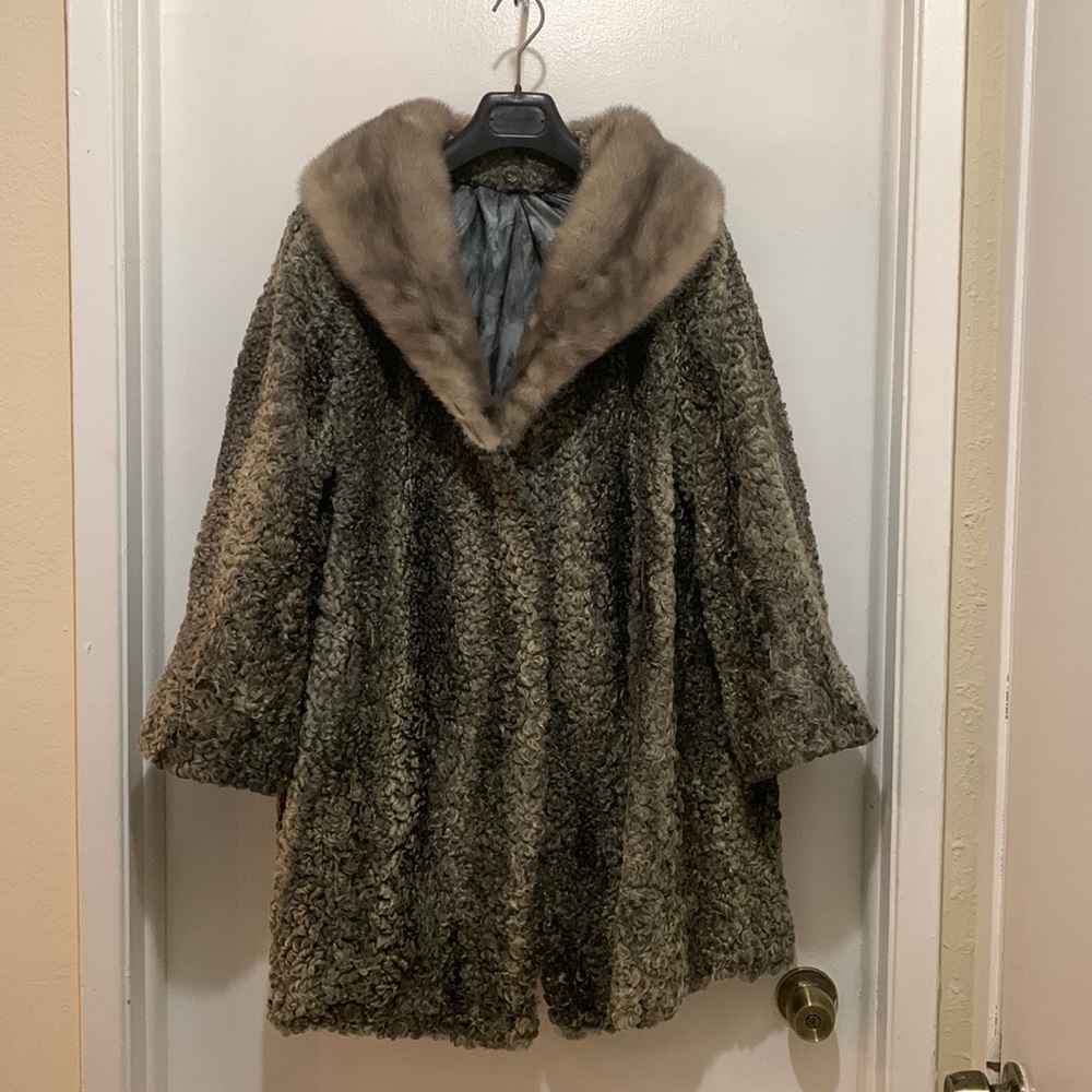 100% Real Genuine Persian Lamb Astragan Astrakhan Cos… - Gem